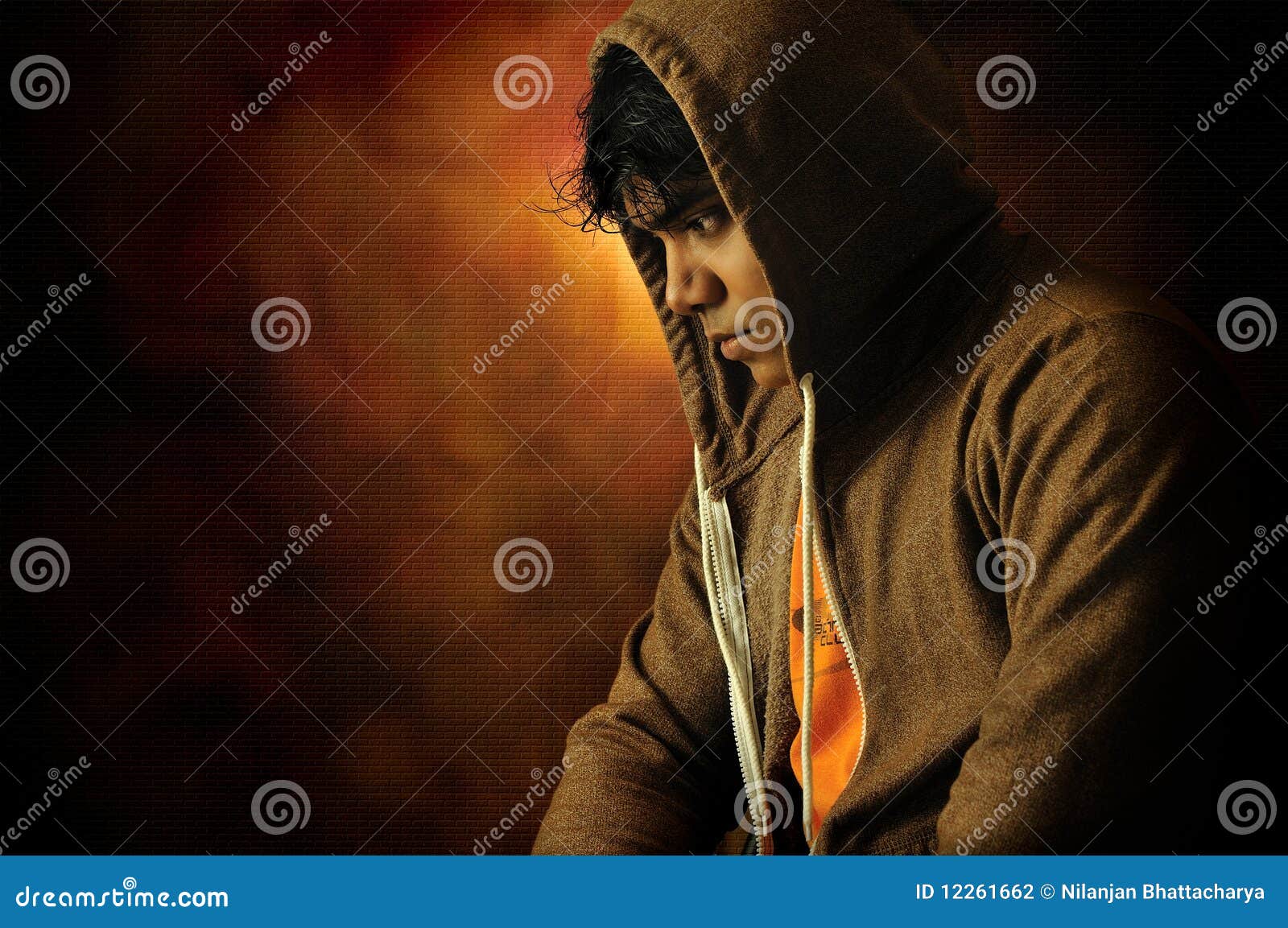 Dramatic mood stock photo. Image of expression, expressive - 12261662
