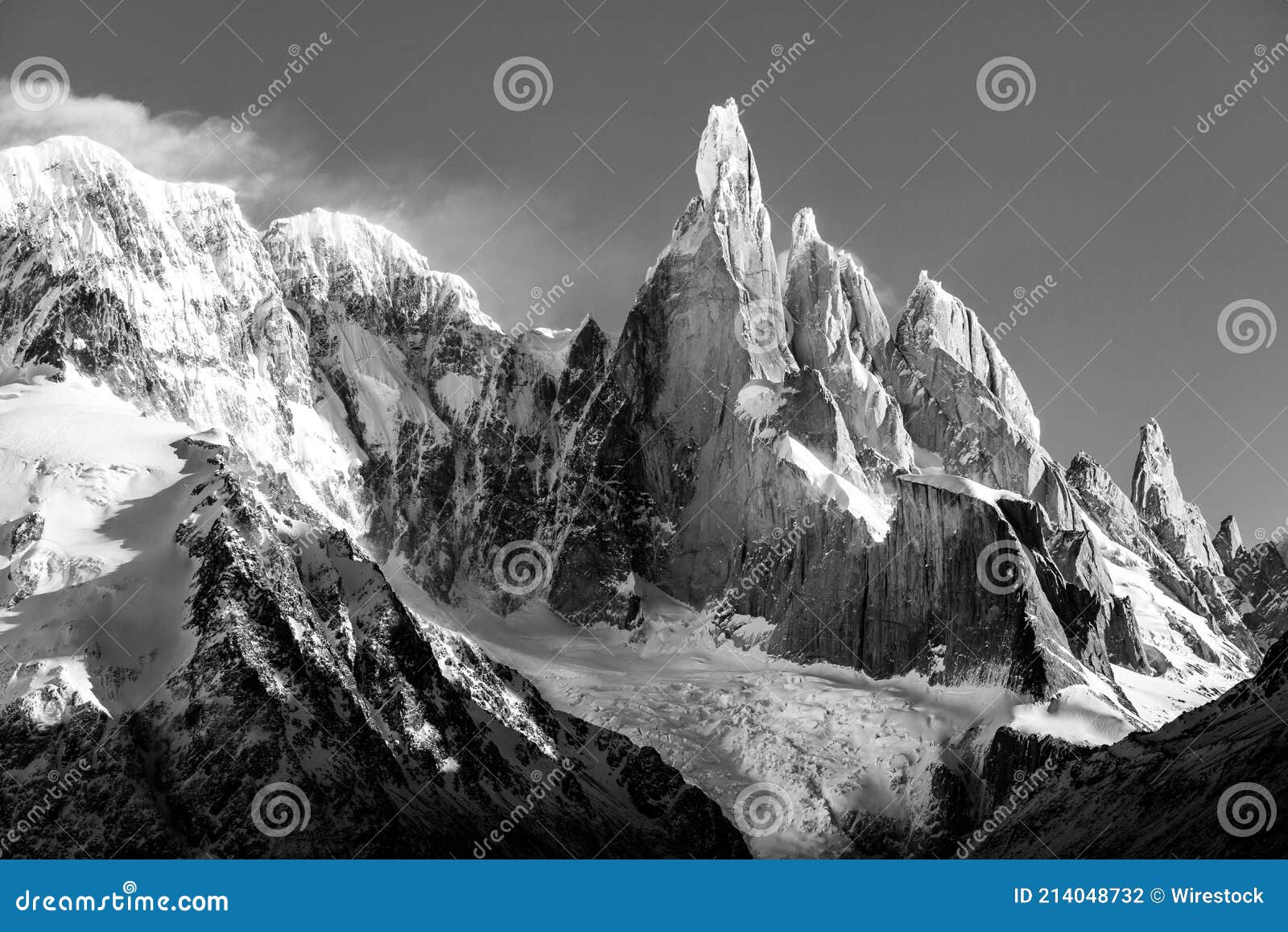 Dramatic Mountain with a Narrow Summit Named Cerro Torre Stock Photo ...