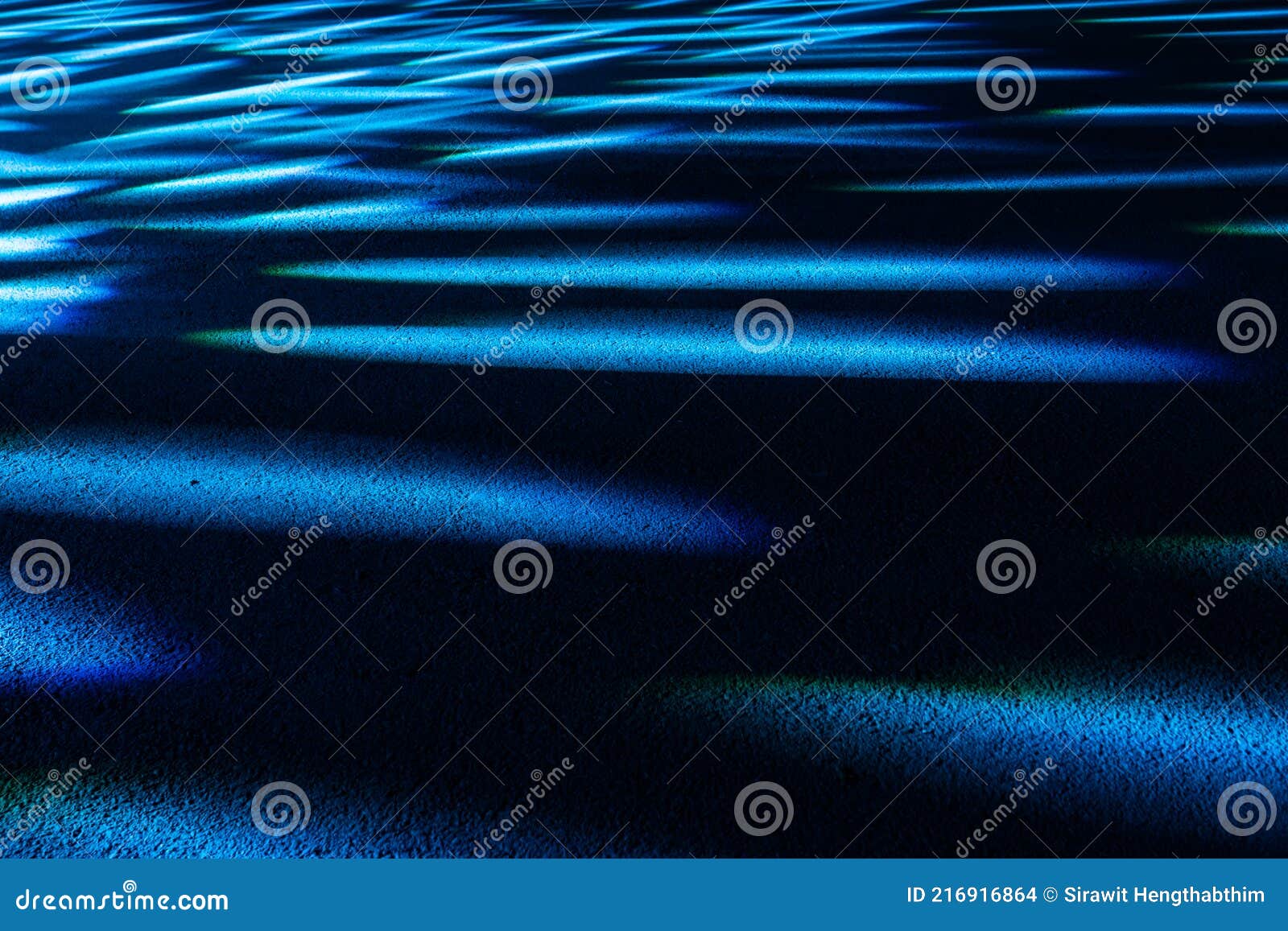 Dramatic Multicolored Lights on the Floor in a Disco, Stage Light Show ...
