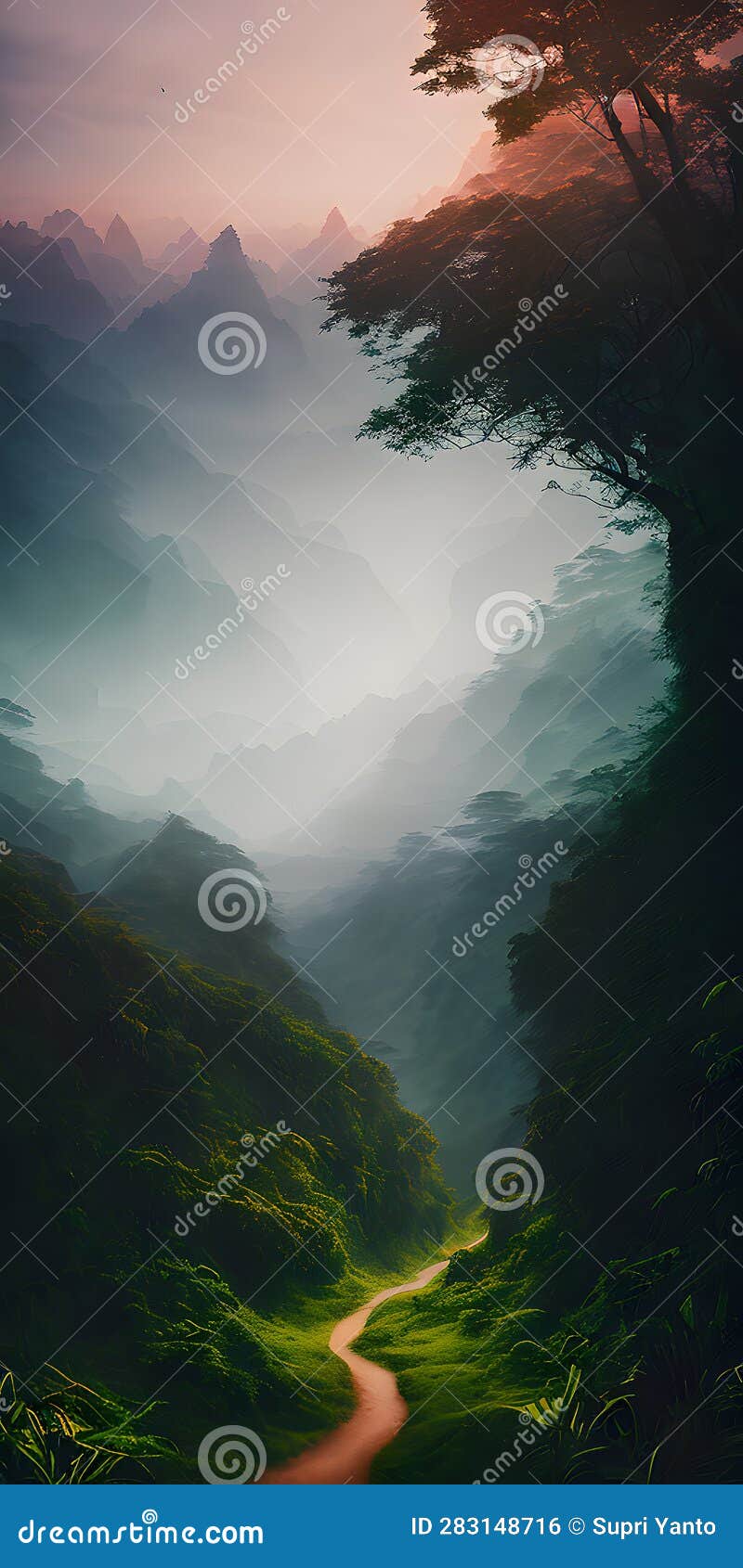 Dramatic Nature Landscape By Swarm Of Clouds Stock Photography ...