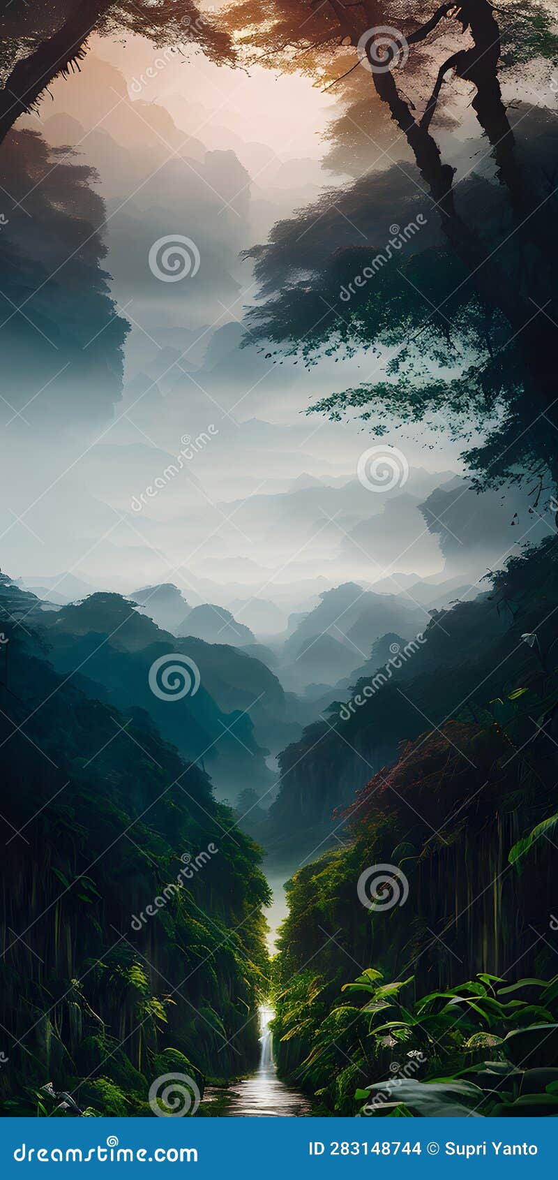 Dramatic Nature Landscape By Swarm Of Clouds Royalty-Free Stock ...