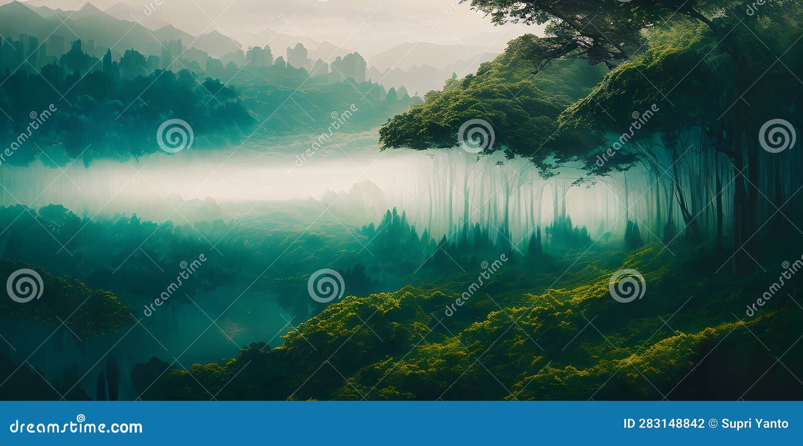 Dramatic Nature Landscape By Swarm Of Clouds Stock Photography ...