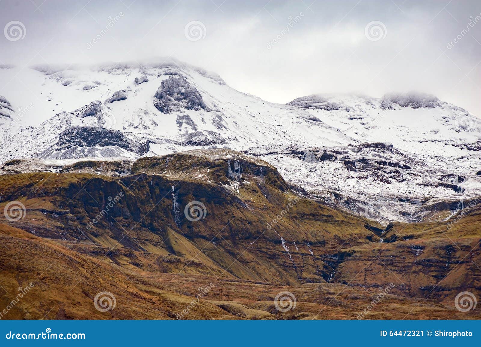 Dramatic Nature with Snowy Mountains Stock Image - Image of scenic ...
