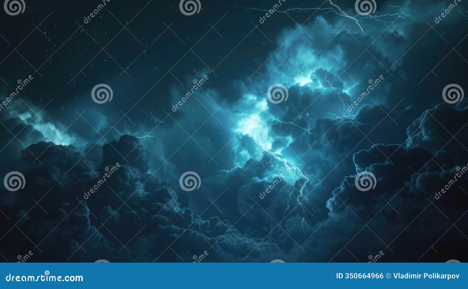 Dramatic Night Sky with Storm Clouds and Lightning. Suitable for ...