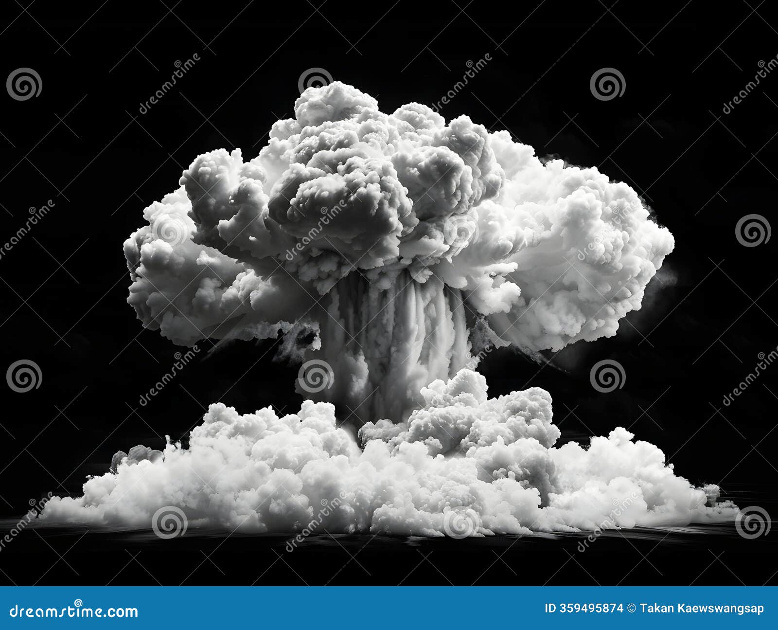 Dramatic Mushroom Cloud from Explosive Nuclear Detonation on Dark ...