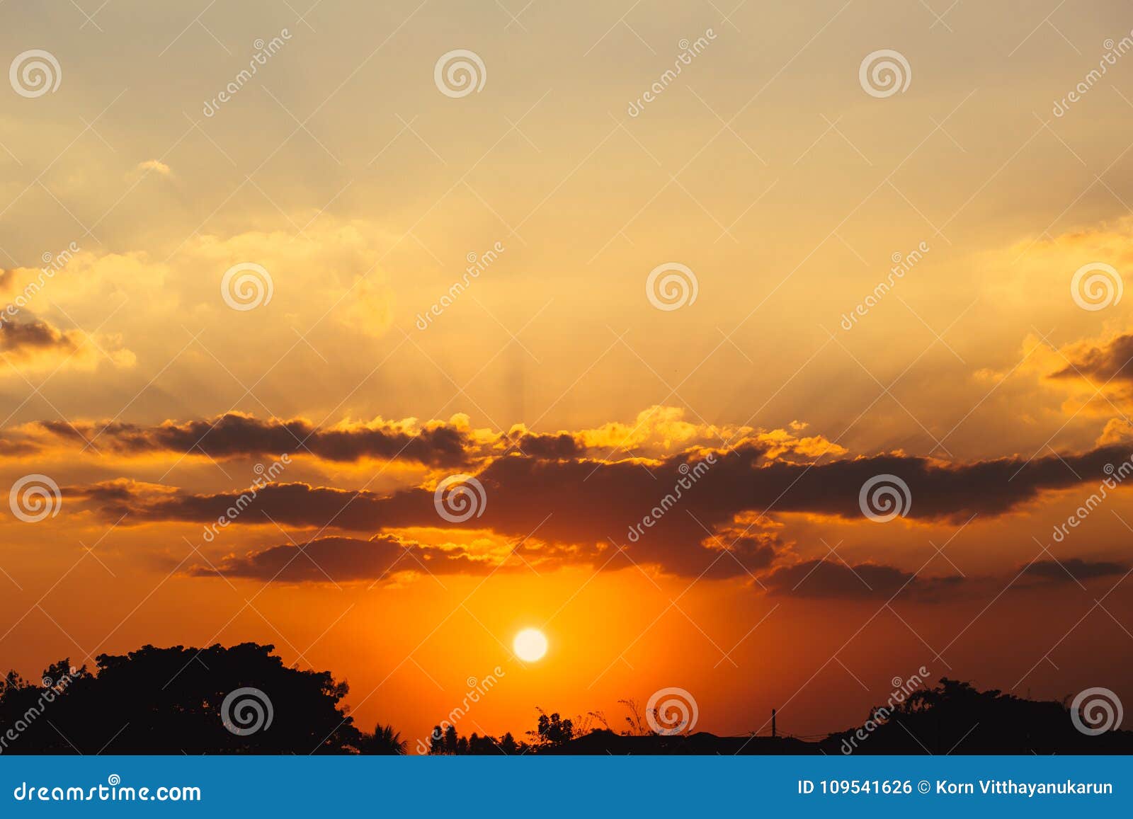 Summer sunset sky stock photo. Image of sunrise, asian - 109541626