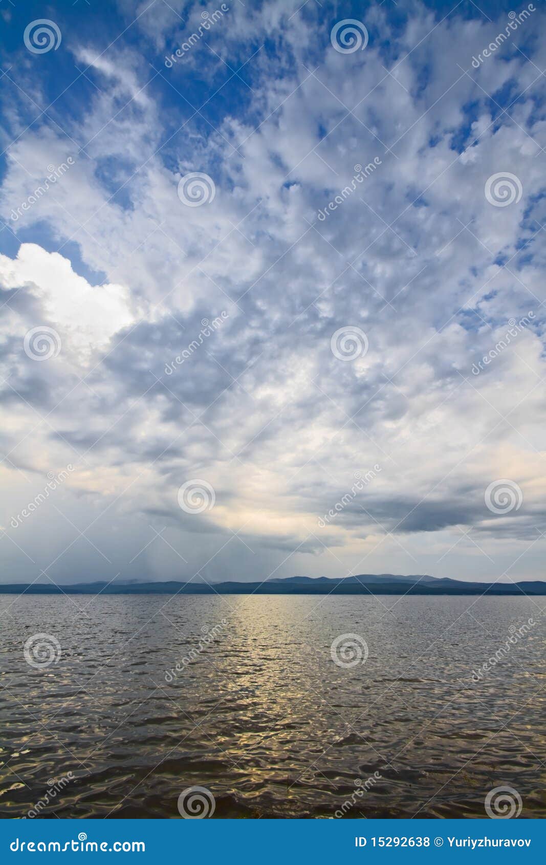 Dramatic Overcast Sea and Sky Vertical Stock Photo - Image of panoramic ...