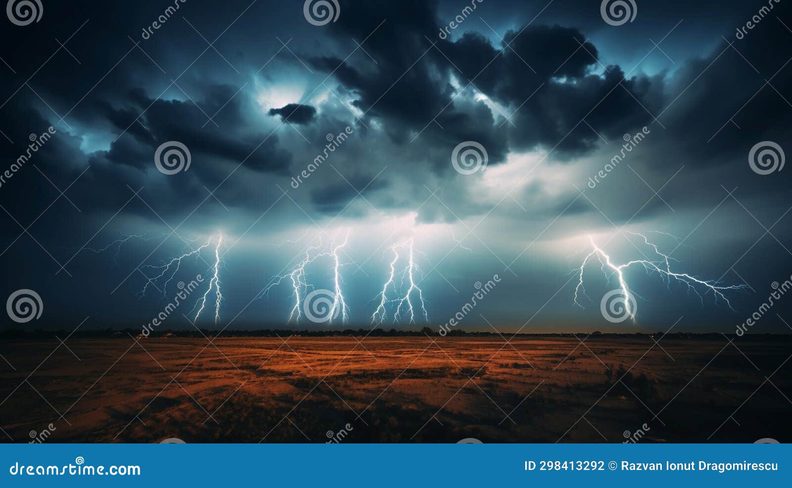 A Dramatic Photo Capturing the Majesty of a Approaching Thunderstorm ...