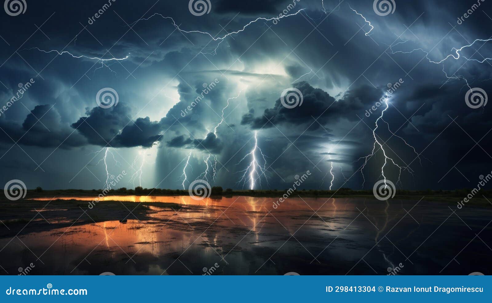 A Dramatic Photo Capturing the Majesty of a Approaching Thunderstorm ...