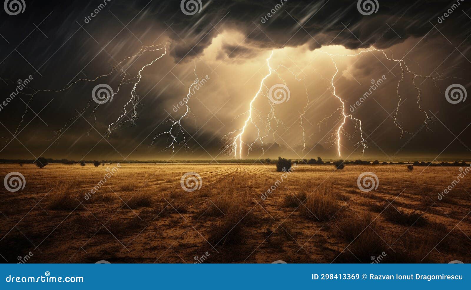 A Dramatic Photo Capturing the Majesty of a Approaching Thunderstorm ...