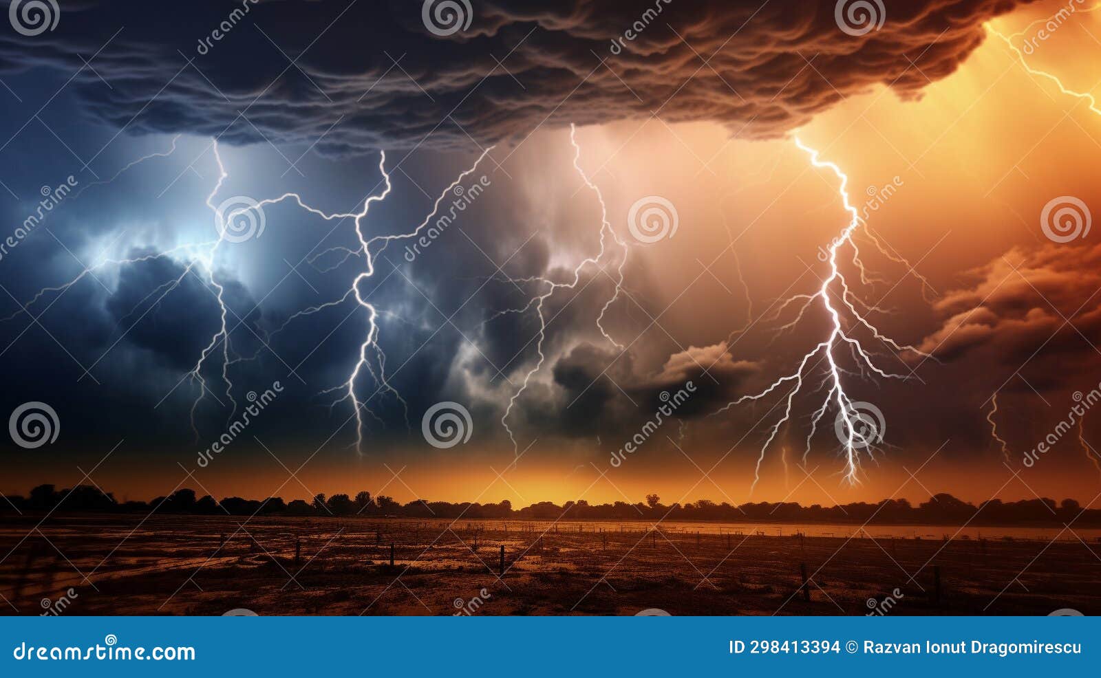 A Dramatic Photo Capturing the Majesty of a Approaching Thunderstorm ...