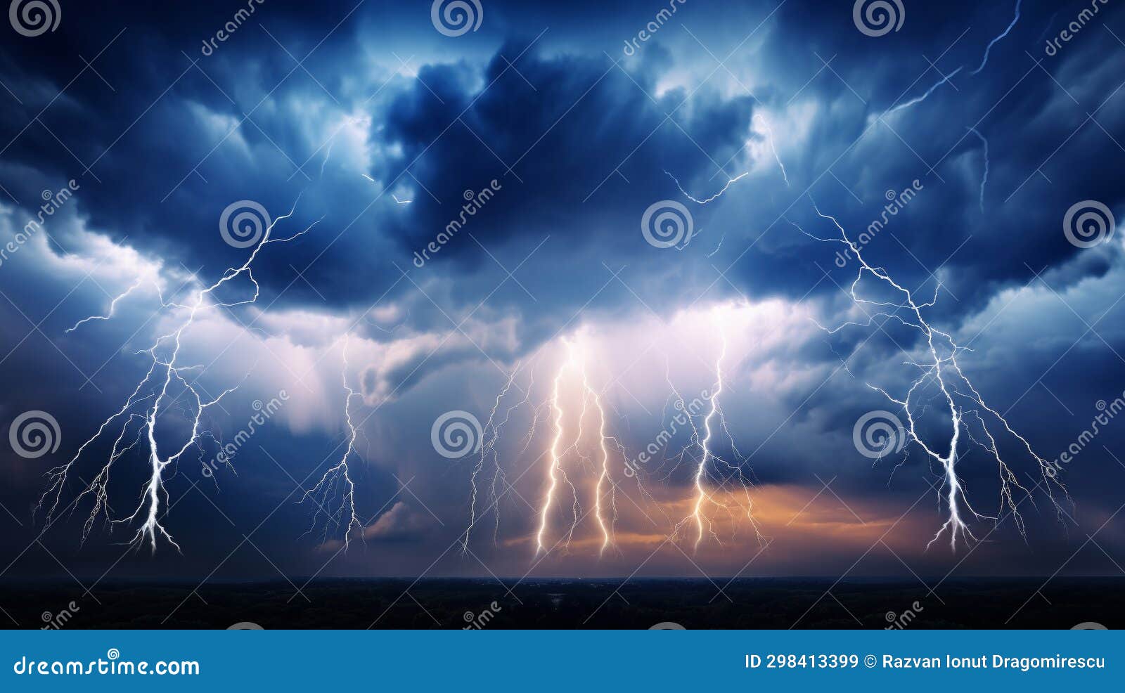 A Dramatic Photo Capturing the Majesty of a Approaching Thunderstorm ...