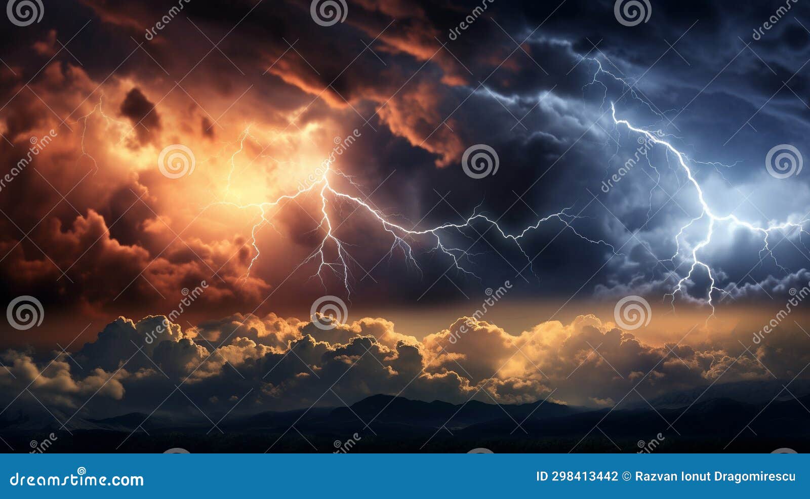 A Dramatic Photo Capturing the Majesty of a Approaching Thunderstorm ...