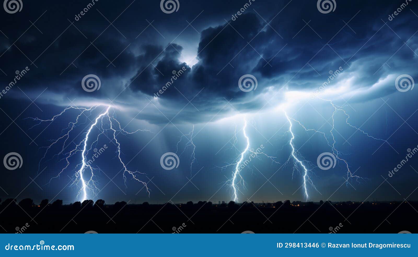 A Dramatic Photo Capturing the Majesty of a Approaching Thunderstorm ...