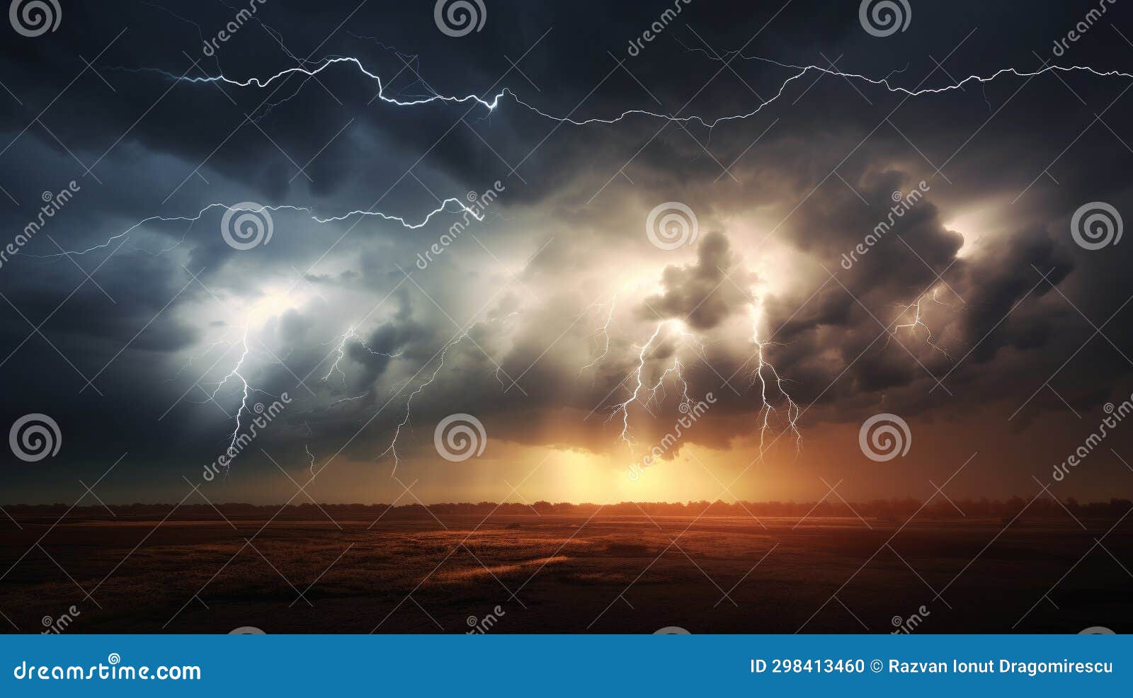A Dramatic Photo Capturing the Majesty of a Approaching Thunderstorm ...
