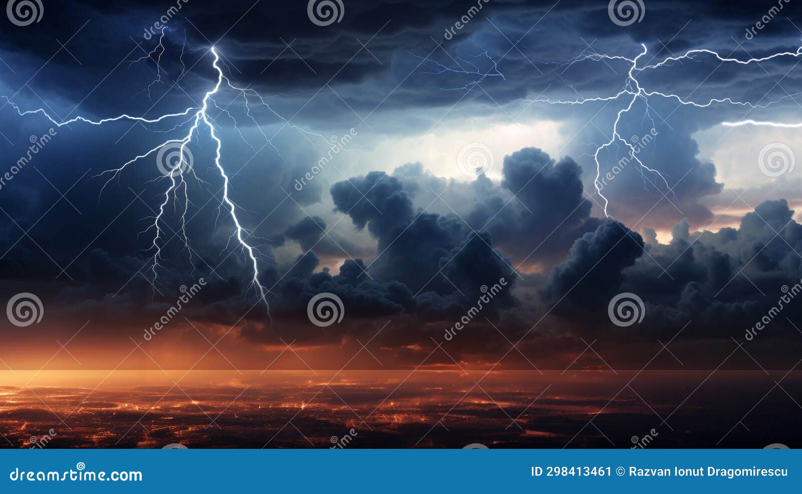 A Dramatic Photo Capturing the Majesty of a Approaching Thunderstorm ...