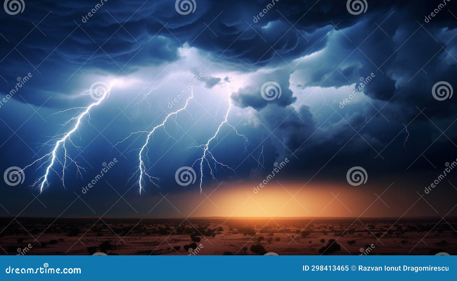 A Dramatic Photo Capturing the Majesty of a Approaching Thunderstorm ...