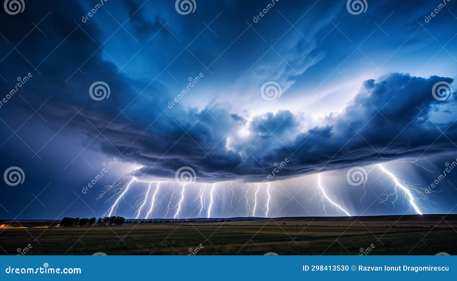 A Dramatic Photo Capturing the Majesty of a Approaching Thunderstorm ...
