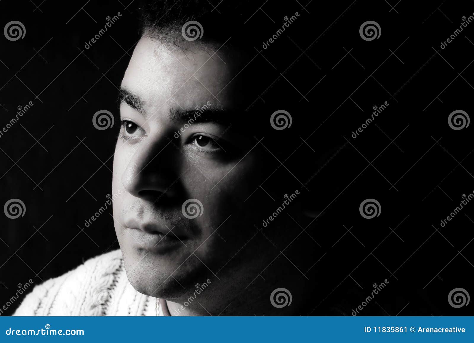 Dramatic Portrait stock image. Image of face, handsome - 11835861