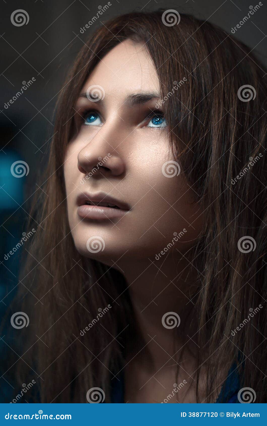 Dramatic portrait. stock photo. Image of dramatic, face - 38877120