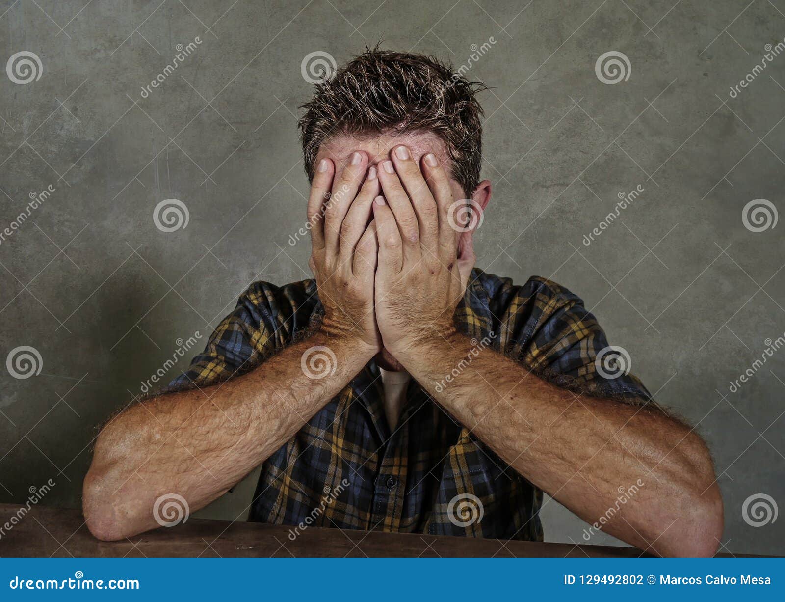 Dramatic Portrait Of Young Sad And Depressed Man Feeling Anxious And ... Dramatic Portrait Of Young Sad And Depressed Man Feeling Anxious And ...