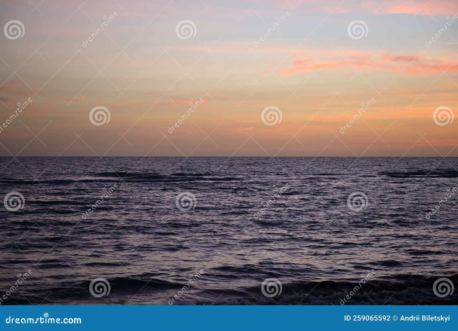 Dramatic Red Ocean Waves at Sunset with Soft Evening Sea Dark Water ...
