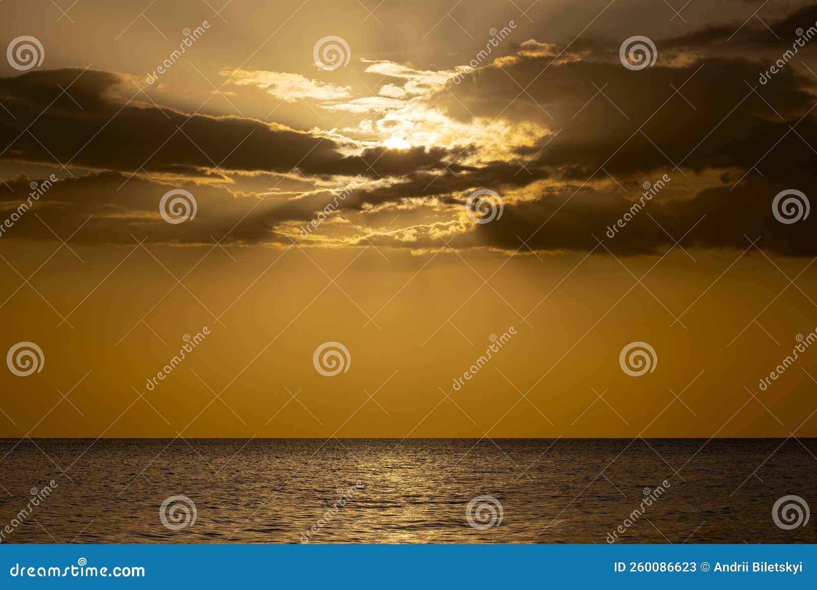 Dramatic Red Ocean Waves at Sunset with Soft Evening Sea Dark Water ...
