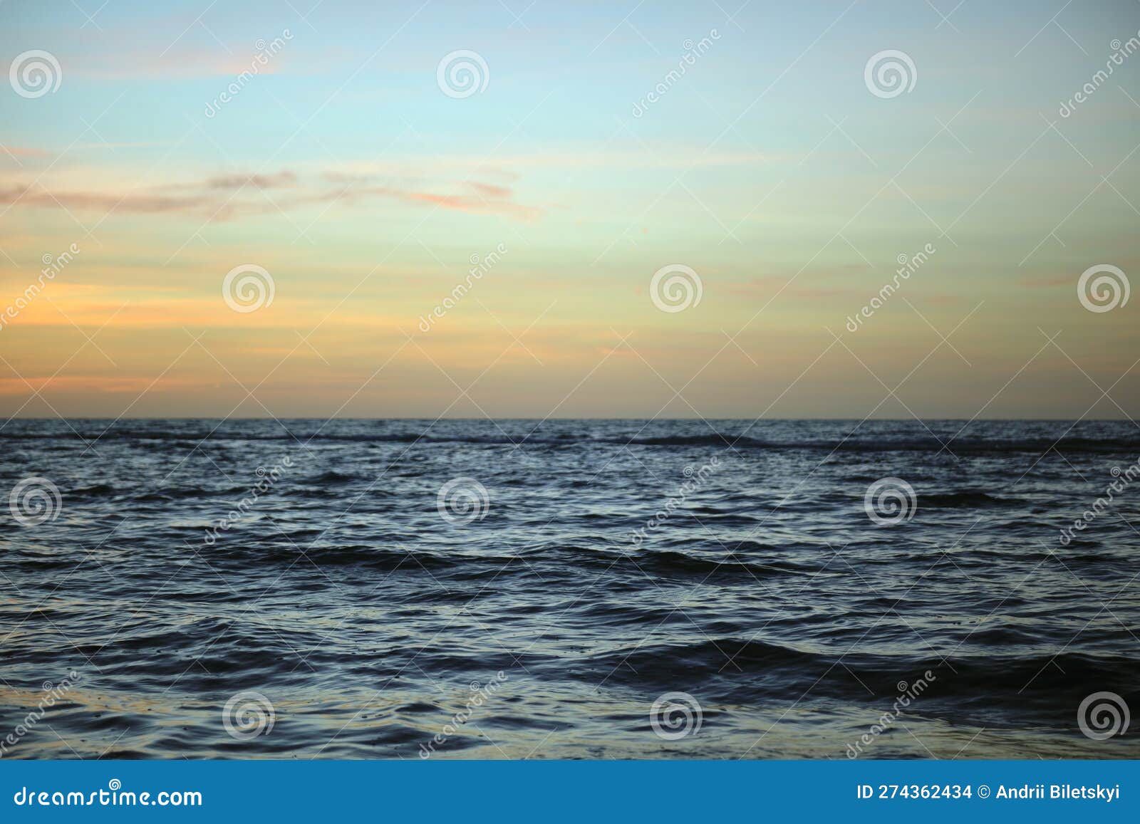 Dramatic Red Ocean Waves at Sunset with Soft Evening Sea Dark Water ...