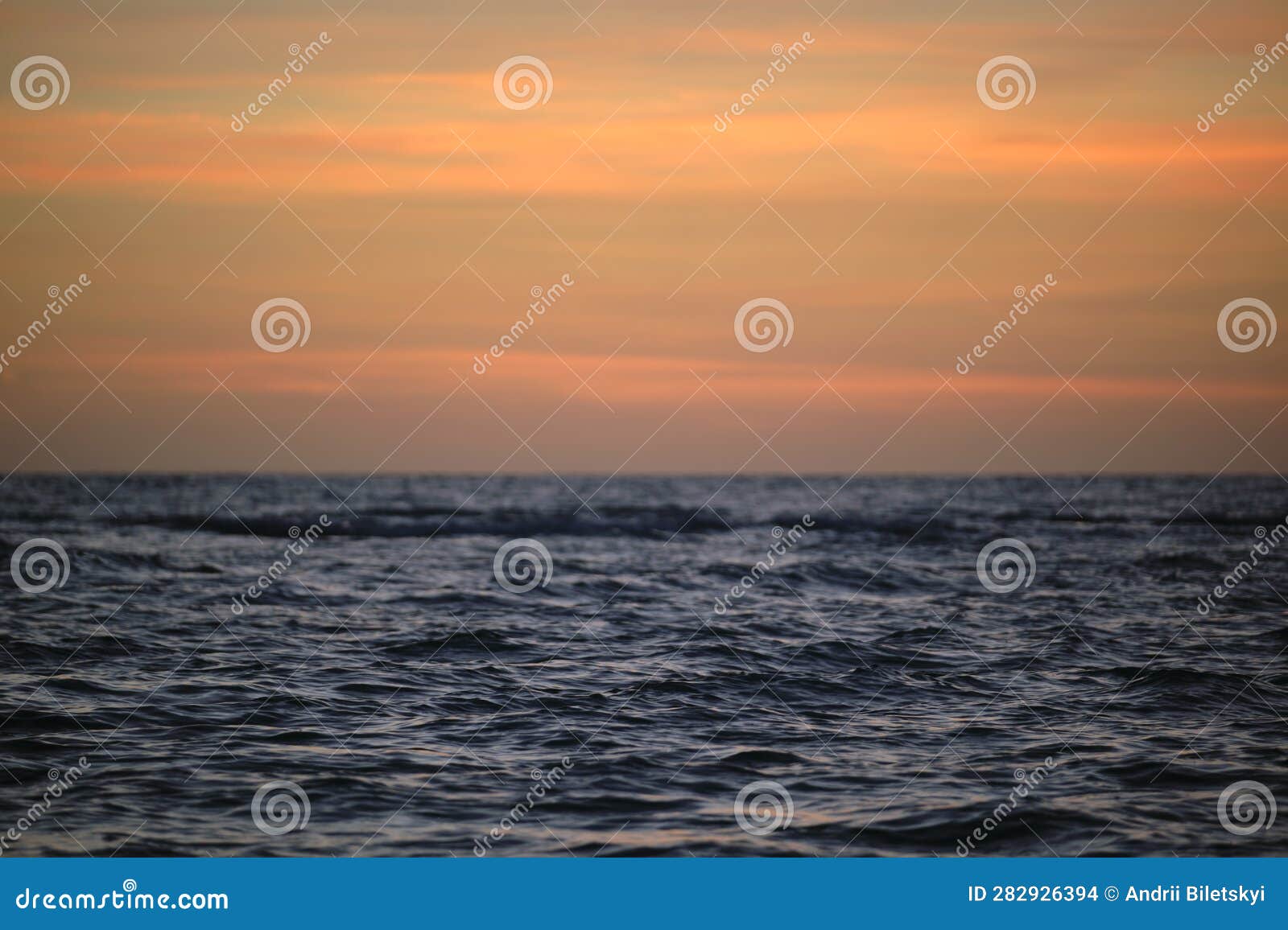 Dramatic Red Ocean Waves at Sunset with Soft Evening Sea Dark Water ...
