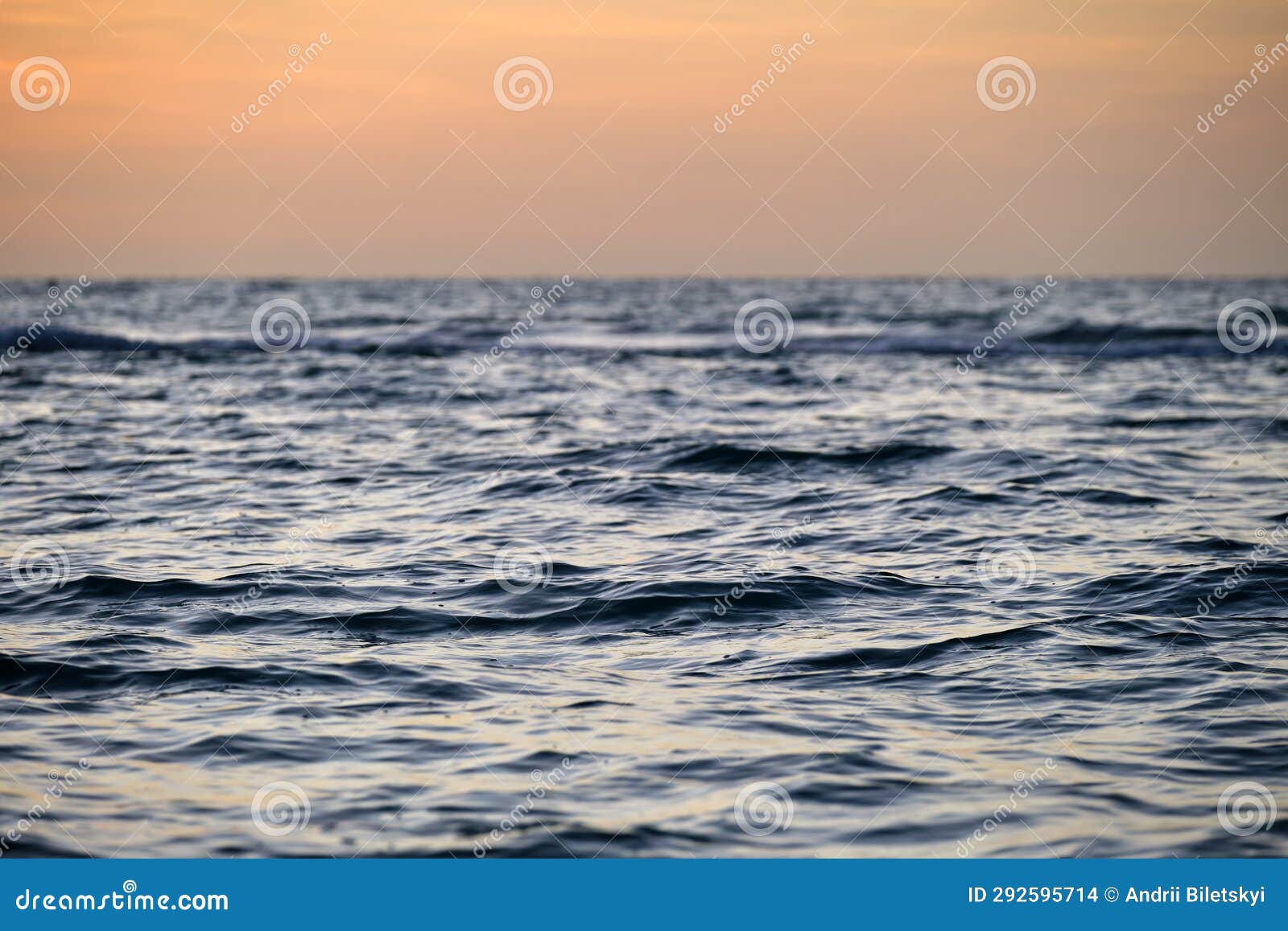 Dramatic Red Ocean Waves at Sunset with Soft Evening Sea Dark Water ...