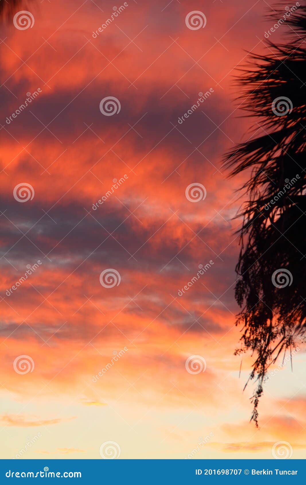 Dramatic Red and Orange Sky and Clouds Abstract Background. Stock Image ...
