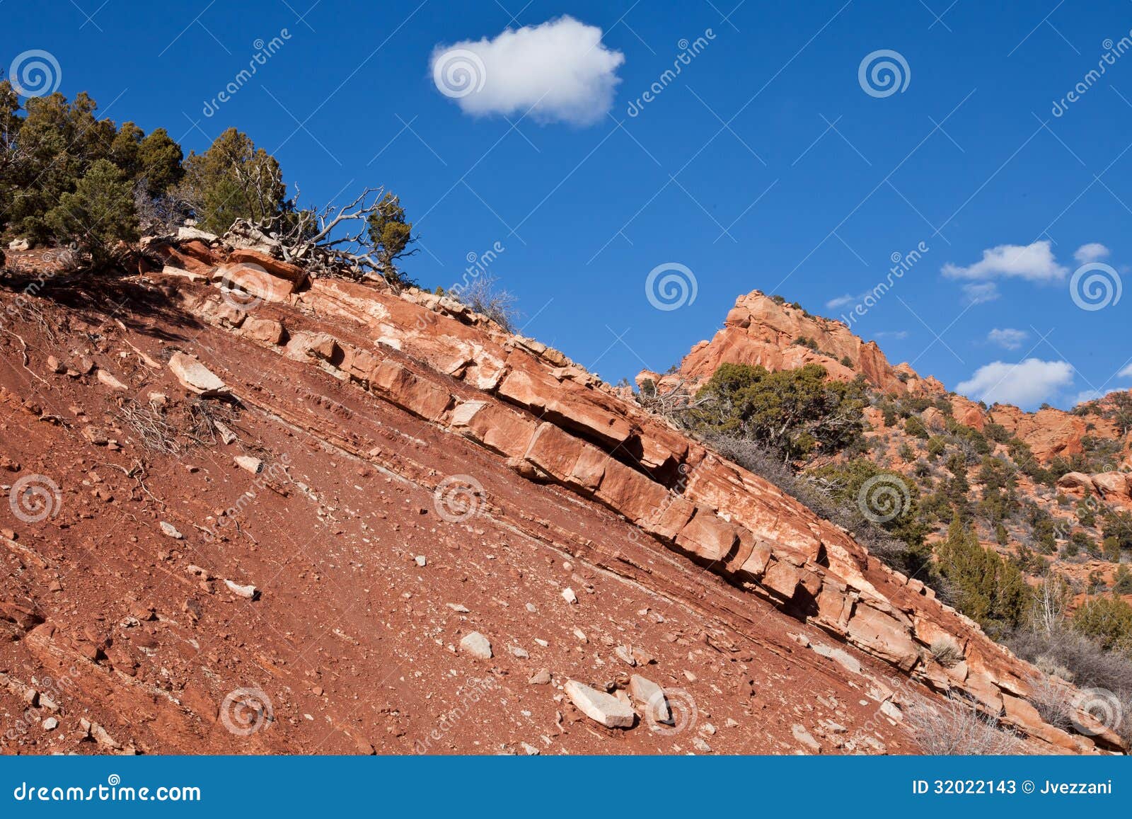 Dramatic Red Sandstone Ridge at Kolob Canyon Stock Image - Image of ...