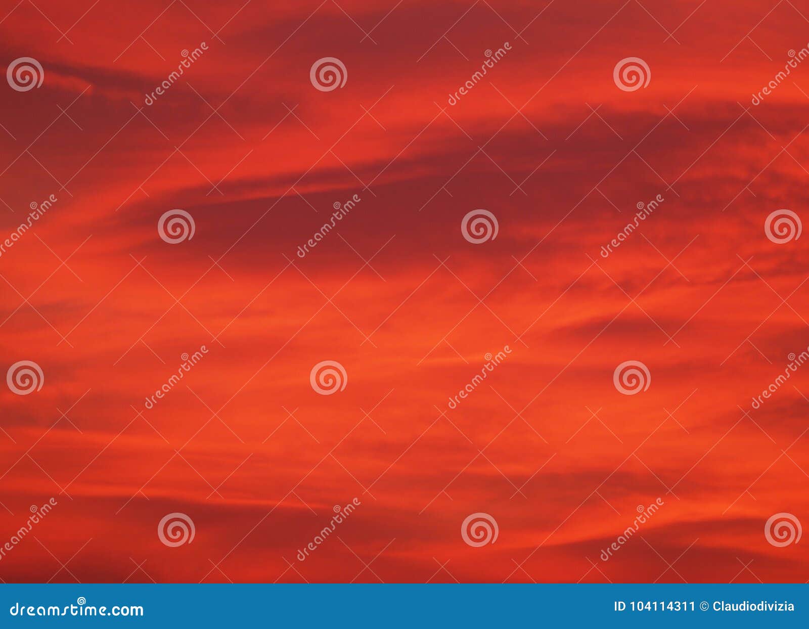 Red Sunset Sky with Clouds Background Stock Image - Image of backdrop ...
