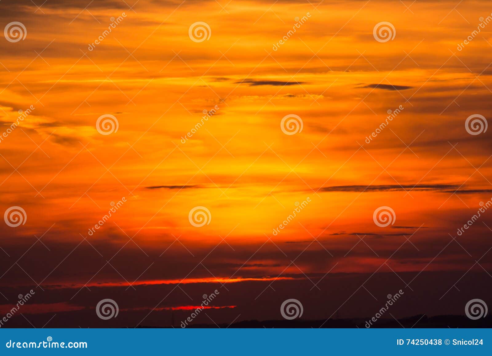 Dramatic Red Sky Sunset Background Stock Photo - Image of dawn, blue ...
