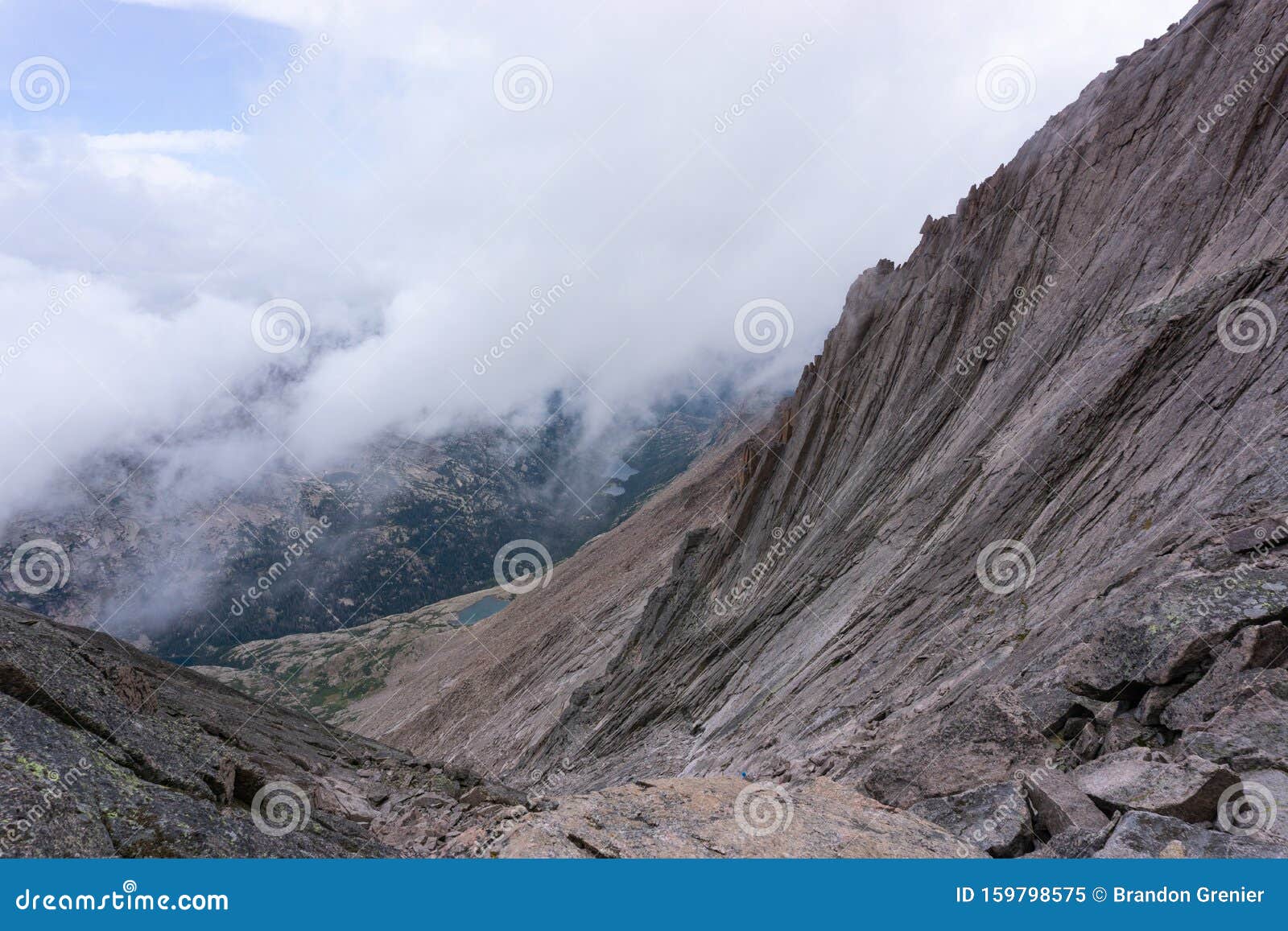 Dramatic Rock Formations in Colorado Alpine Stock Image - Image of ...