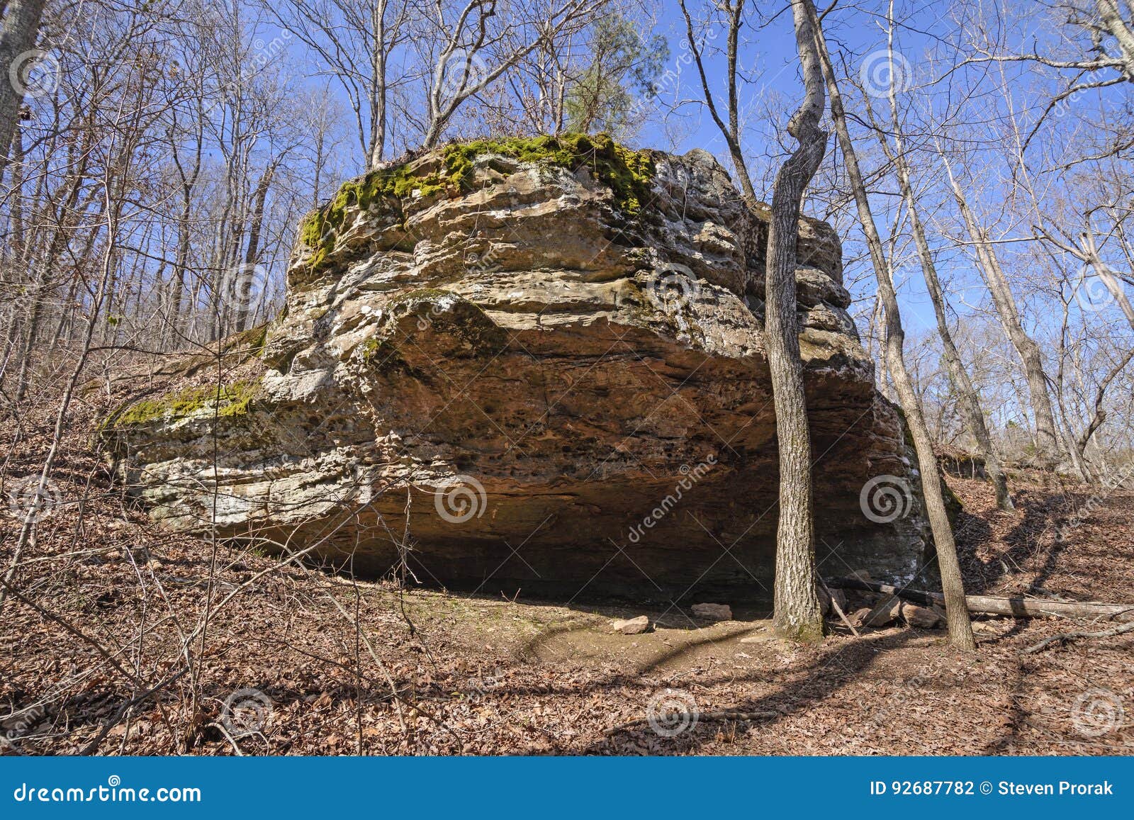 Dramatic Rock in the Wilderness Stock Photo - Image of limestone ...