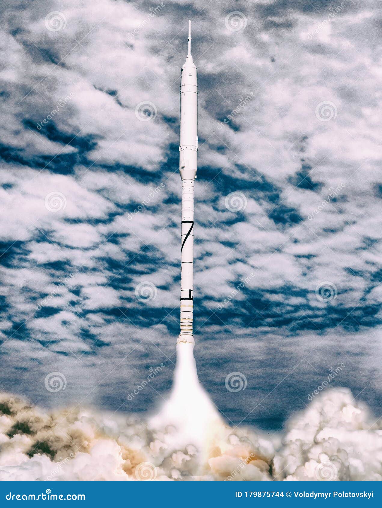 Dramatic Rocket Launch. the Elements of this Image Furnished by NASA ...