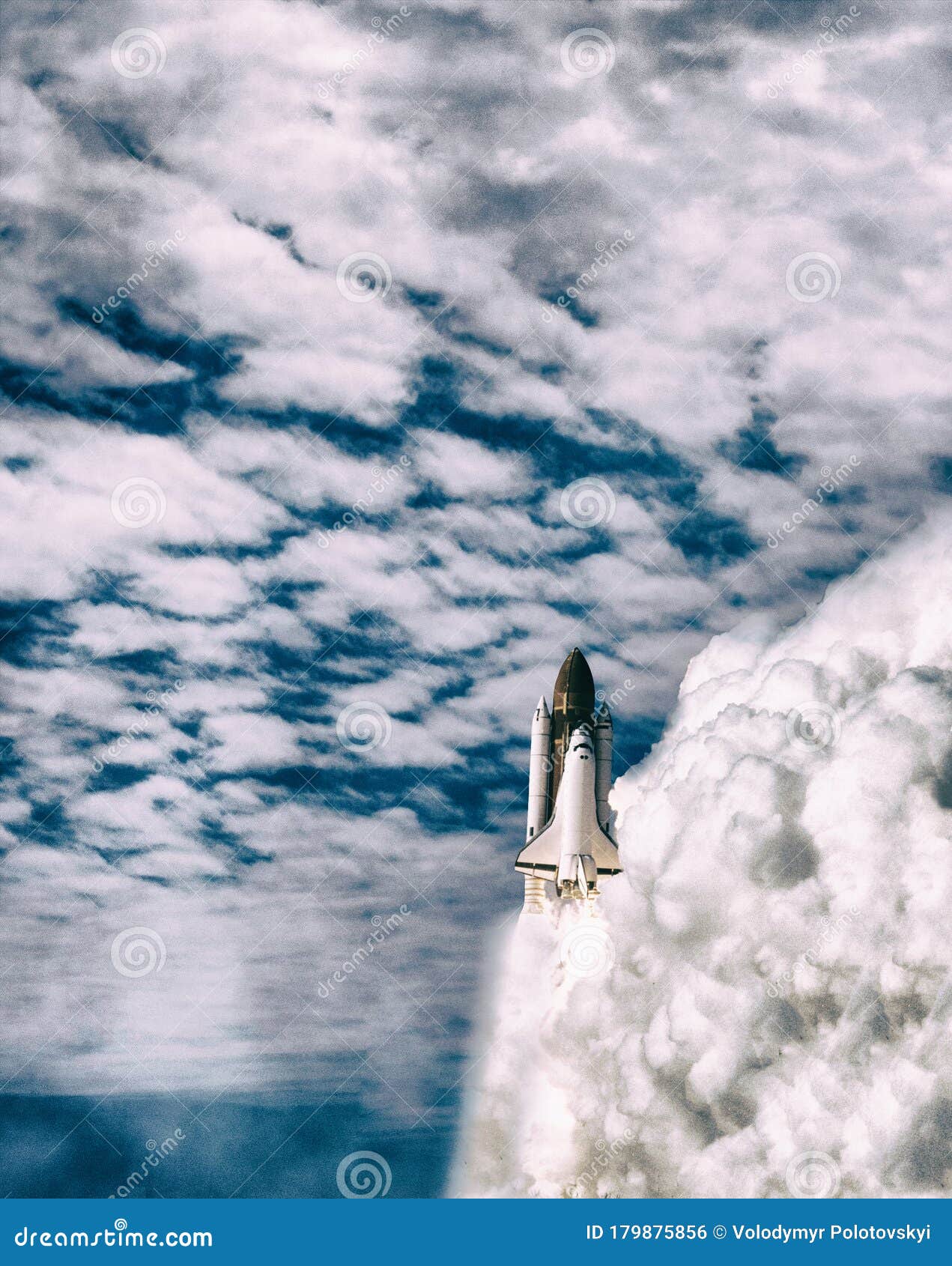 Dramatic Rocket Launch. the Elements of this Image Furnished by NASA ...