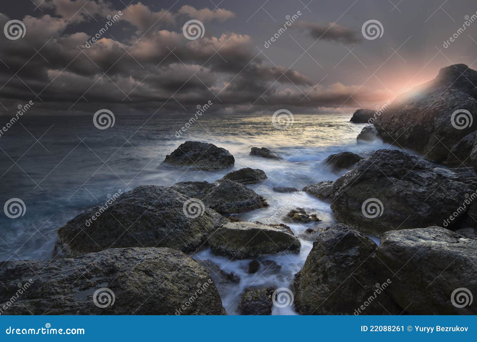 Dramatic scene stock image. Image of ocean, beauty, color - 22088261