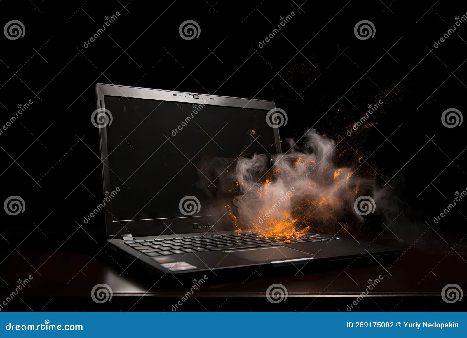 Dramatic Scene of Computer Components Undergoing Intense Overclocking ...