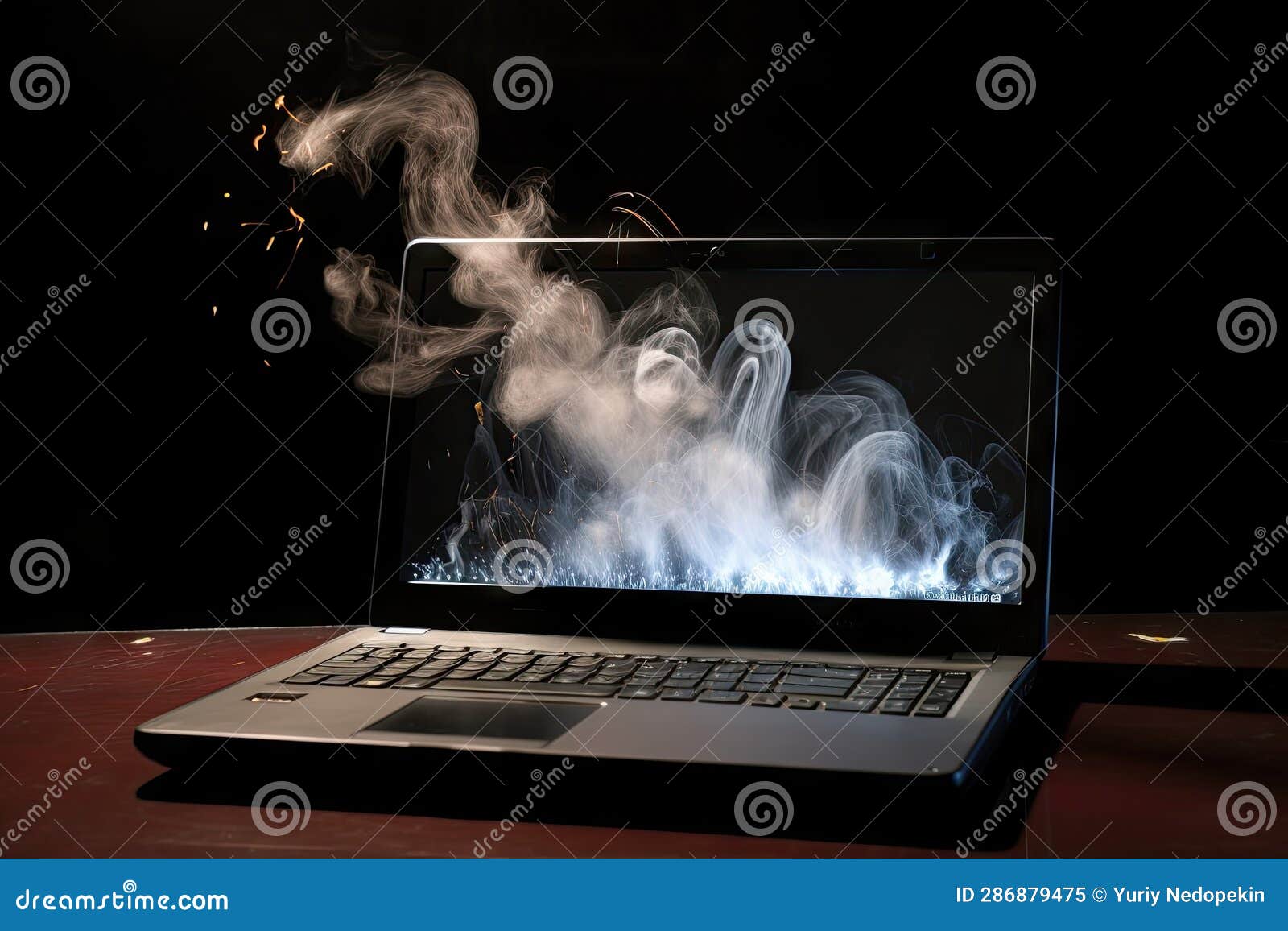 Dramatic Scene of Computer Components Undergoing Intense Overclocking ...