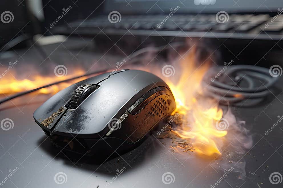 Dramatic Scene of Computer Components Undergoing Intense Overclocking ...