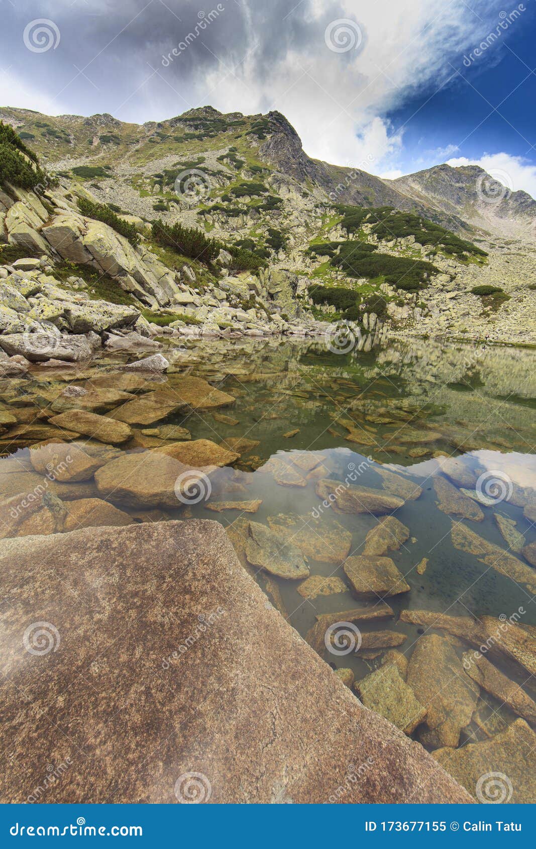 Dramatic Scenery in the Alps, with Stormy Cloudscape Stock Image ...