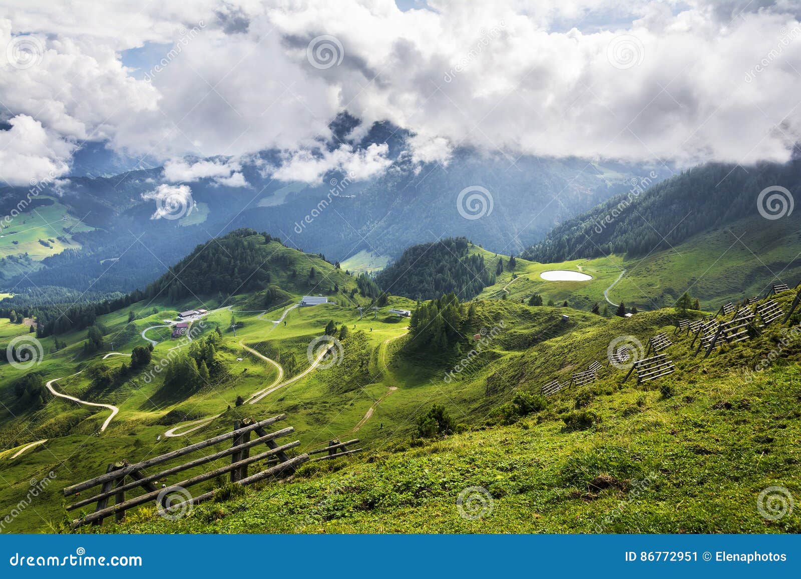 Dramatic Scenery in the Mountains Stock Image - Image of calm, europe ...
