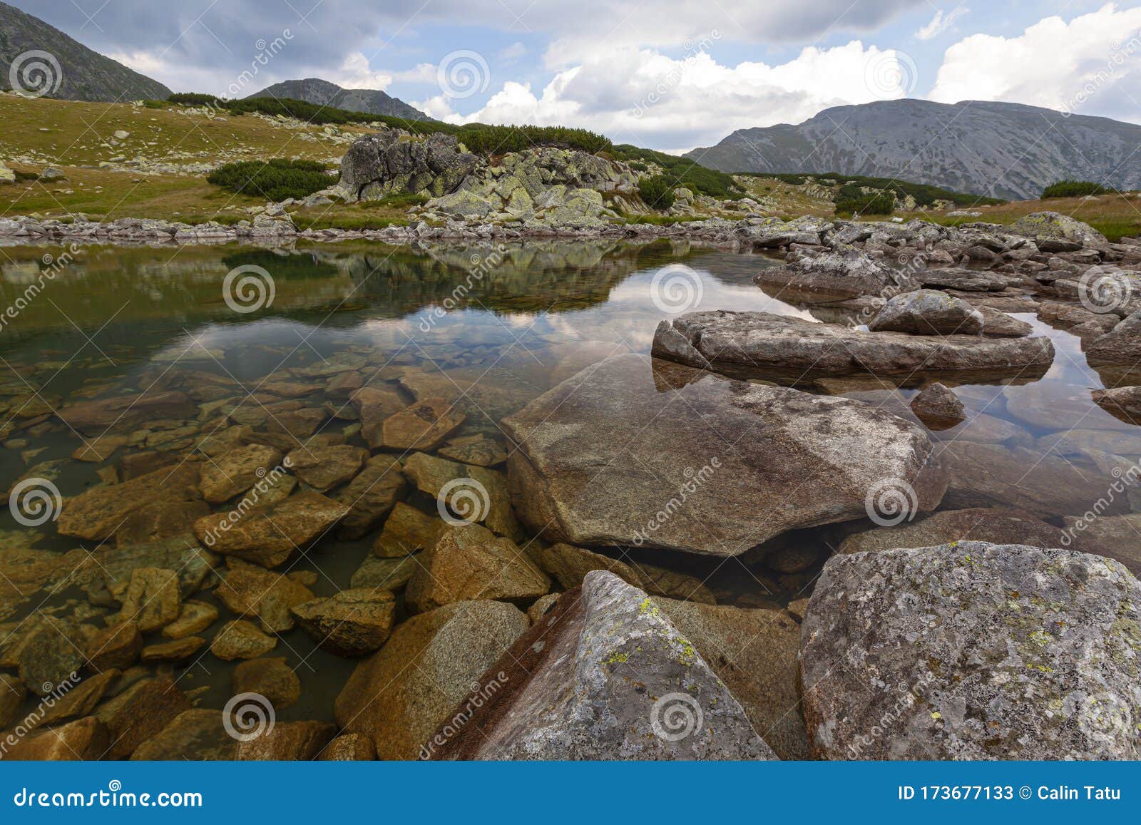 Dramatic Scenery in the Alps, with Stormy Cloudscape Stock Image ...