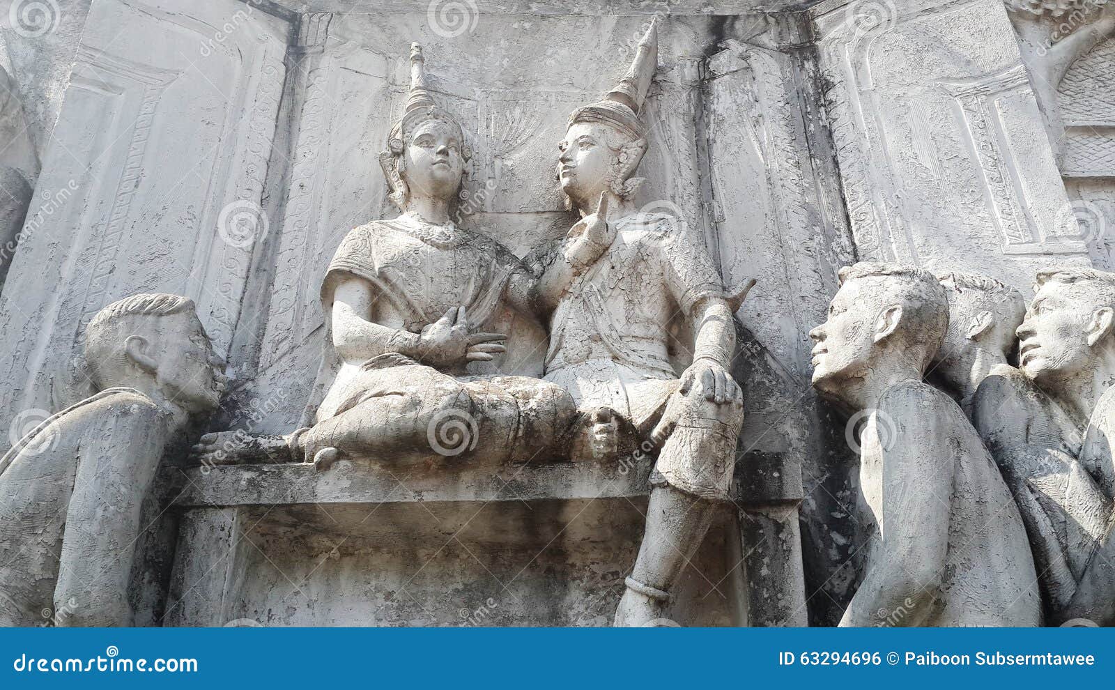 Dramatic sculpture stock photo. Image of thai, dramatic - 63294696