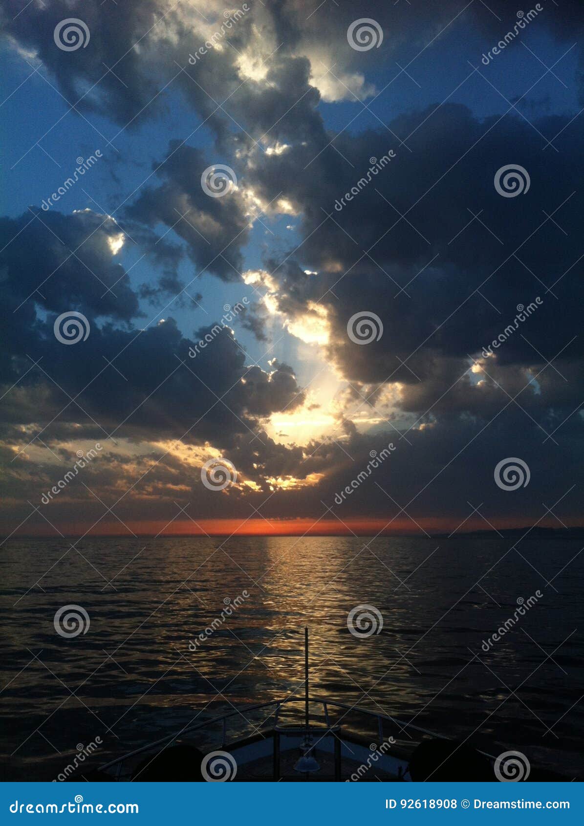 Dramatic sea and sky stock photo. Image of clouds, fresh - 92618908