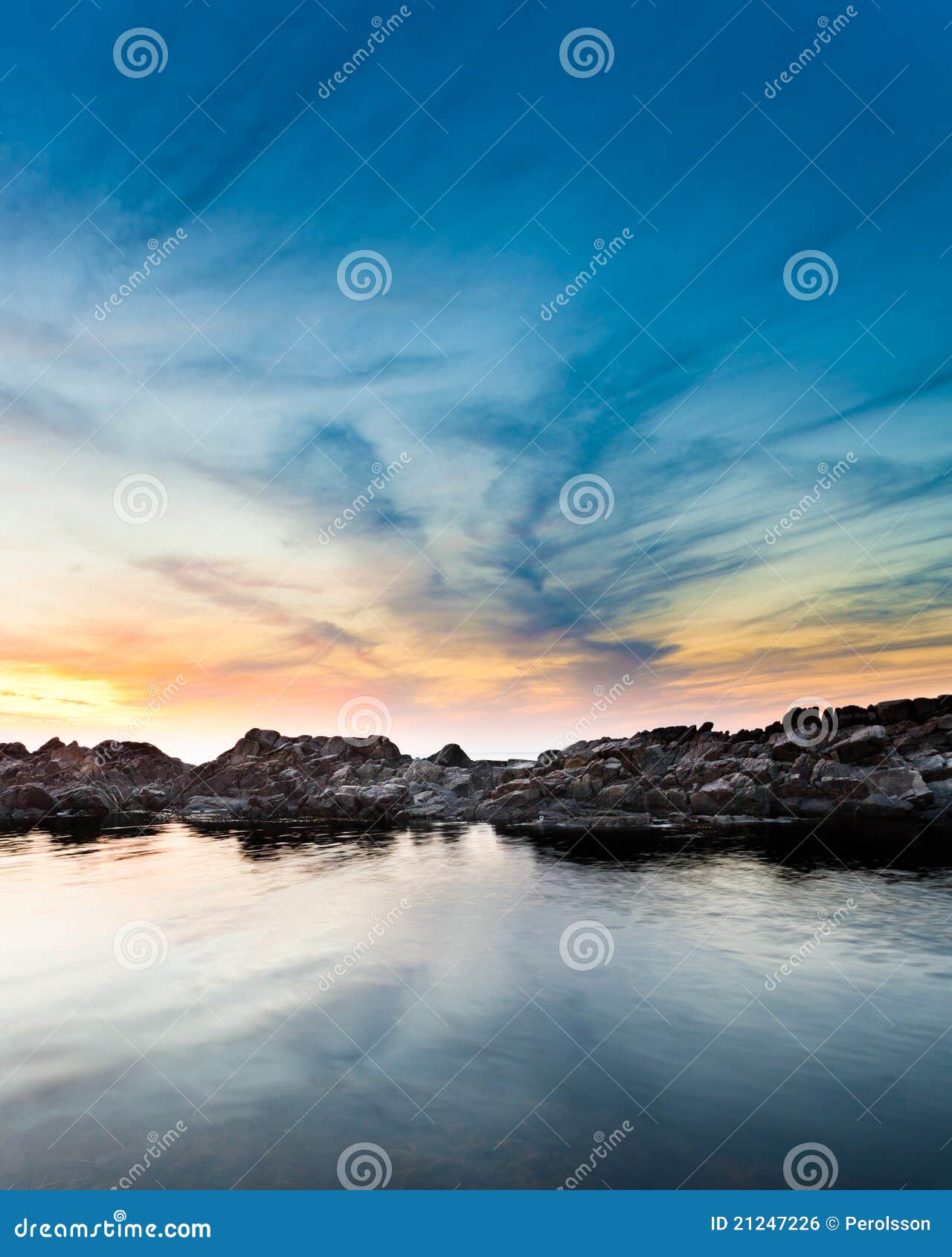 Dramatic Seascape stock photo. Image of night, coast - 21247226