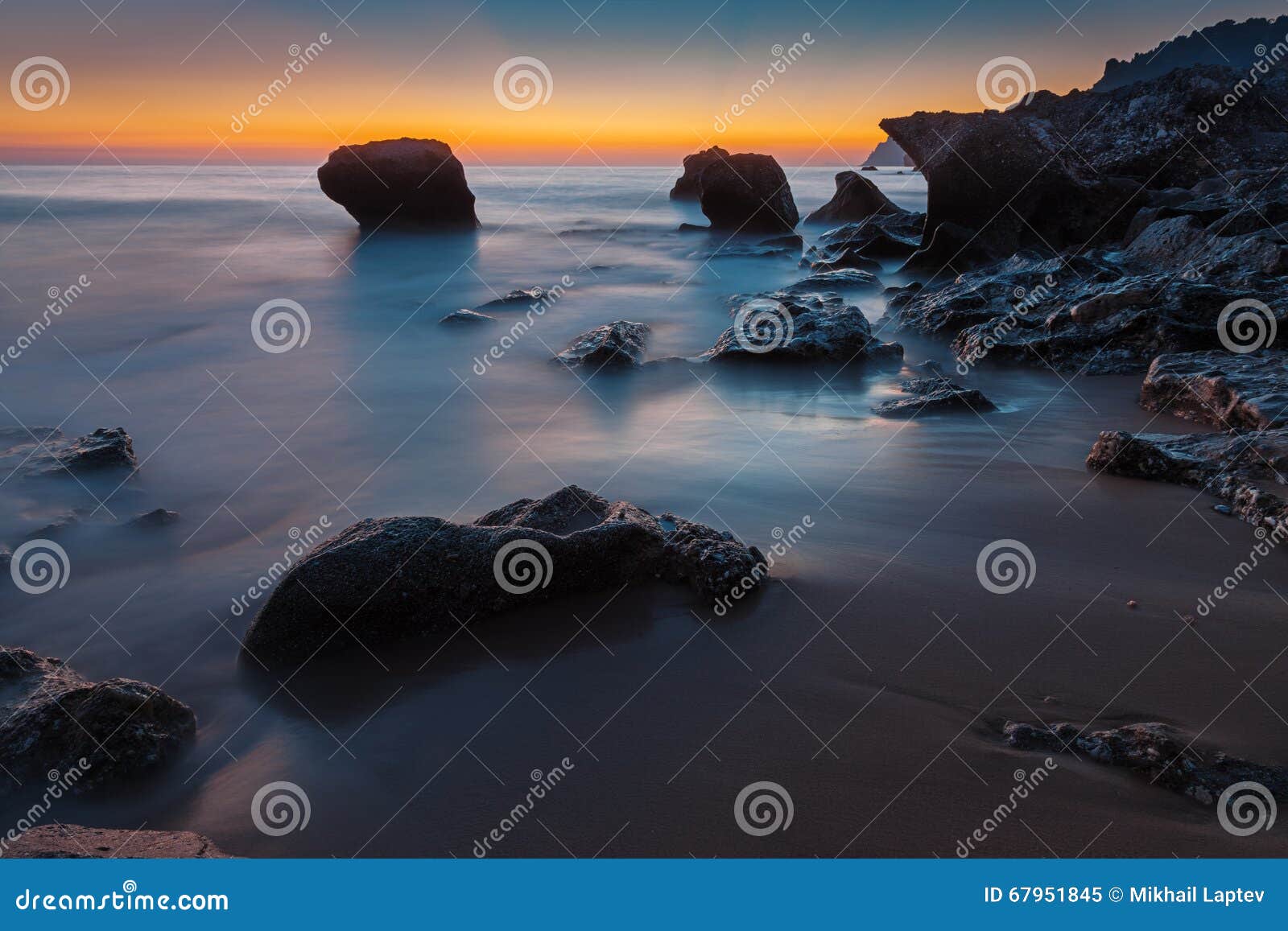 Dramatic seascape stock image. Image of dark, ocean, rock - 67951845