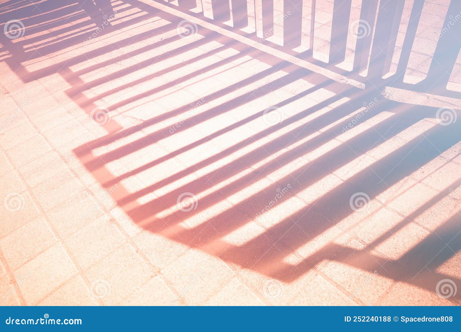 Dramatic Shadows from City Fence Background Stock Photo - Image of ...